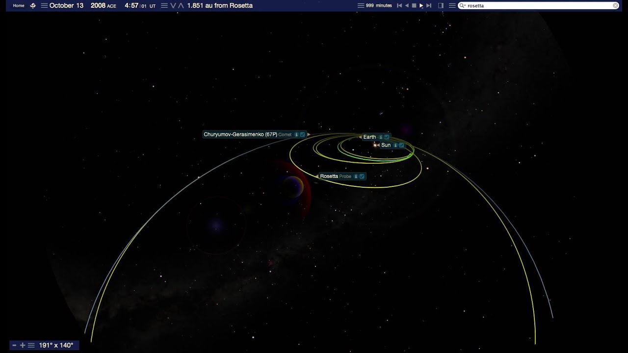 Starry Night 7 Rosetta Probe - Comet 67P/Churyumov-Gerasimenko Mission ...