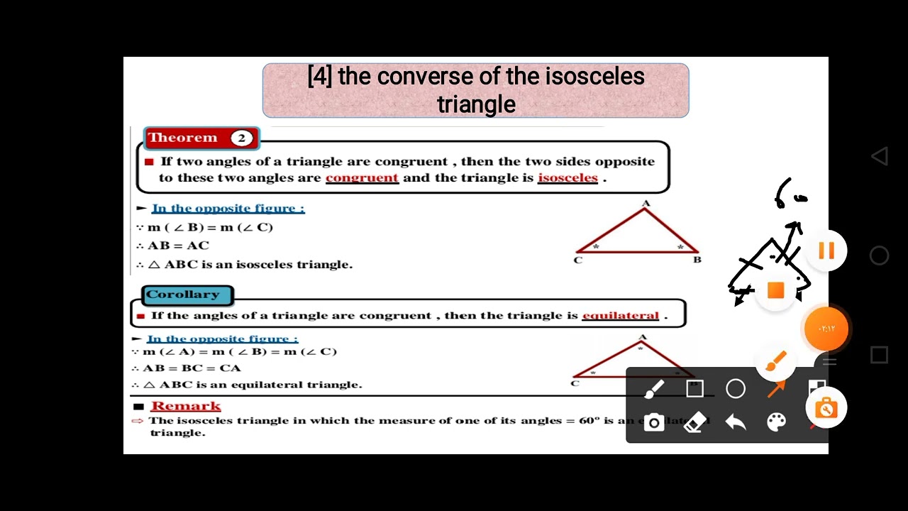 l4 the converse of the isosceles triangle - YouTube