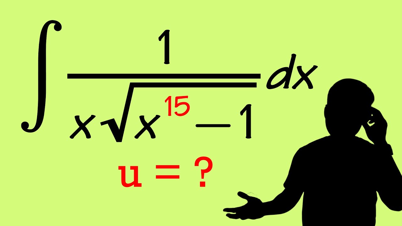 a hard u-sub integral problem - YouTube