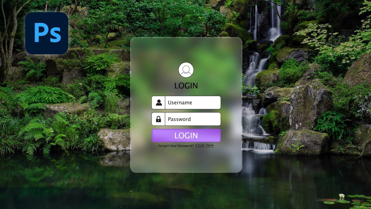 Glassmorphism Effect tutorial | transparent effect in Photoshop - YouTube