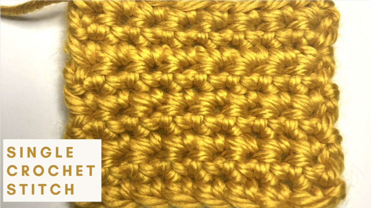 Beginner Single Crochet Tutorial - YouTube