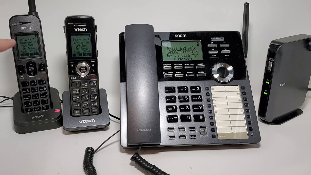 M100 DECT Phone Pairing - YouTube