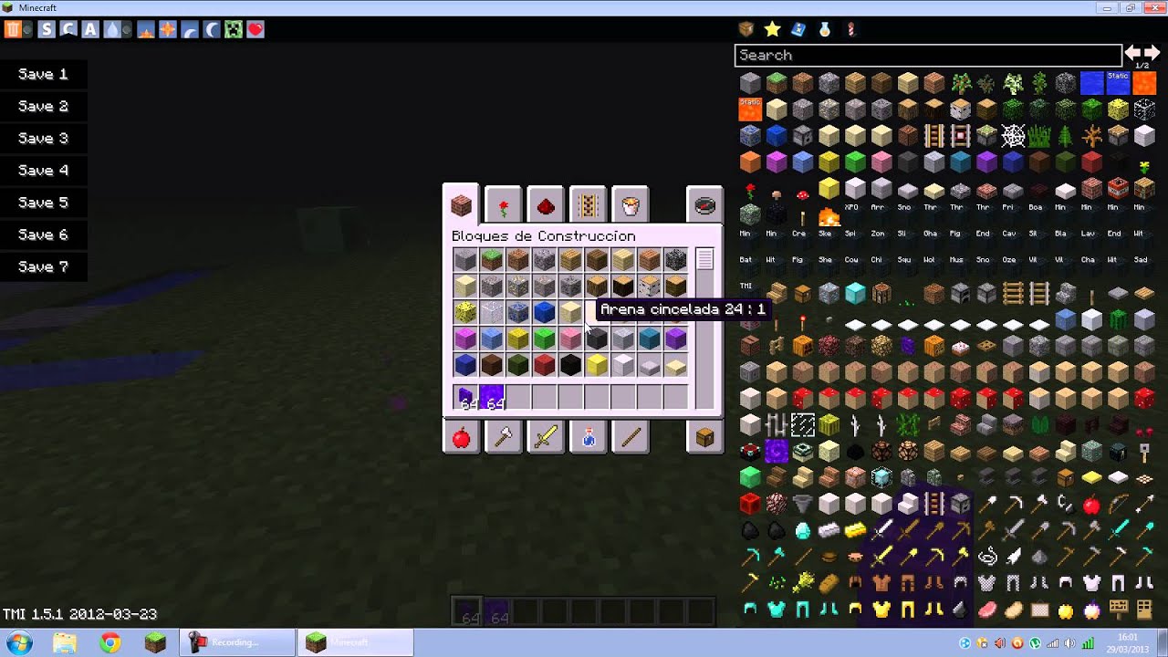 Descargar e instalar Too Many Items Mod para Minecraft 1.5.1 - YouTube