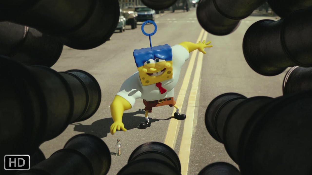 The SpongeBob Movie: Sponge Out of Water | Clip: Cannonball | Paramount ...