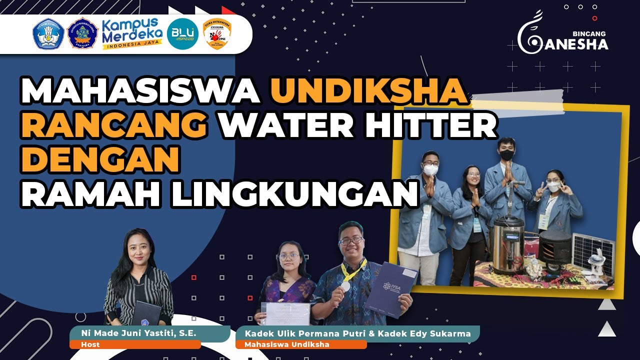 Mahasiswa Undiksha Rancang Water Hitter Dengan Ramah Lingkungan - YouTube