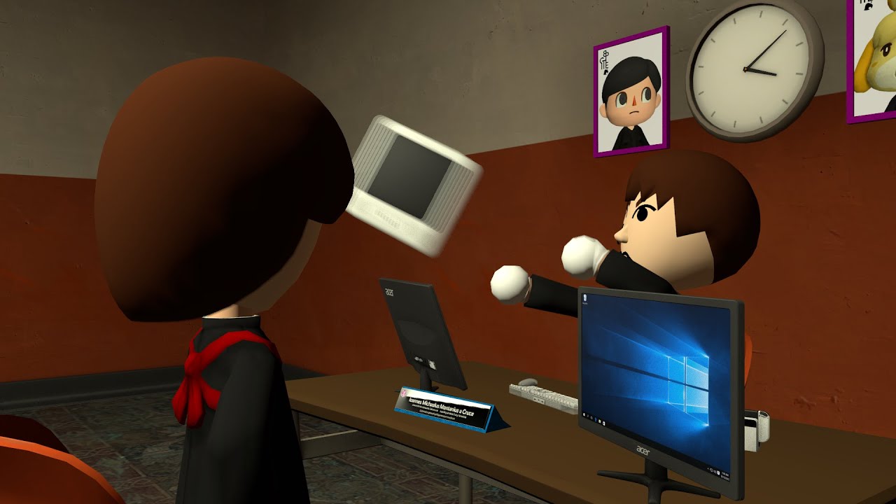 Default Miis talking to each other. - YouTube