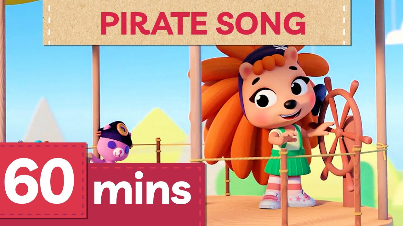 Pirate Song for Kids - 60 Minutes Woof and Joy - Children's Music - YouTube