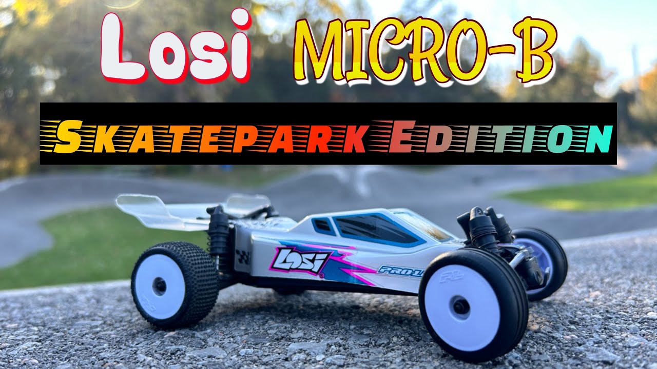 LOSI MICRO-B first run at the Skatepark. @Canadianrcguy - YouTube