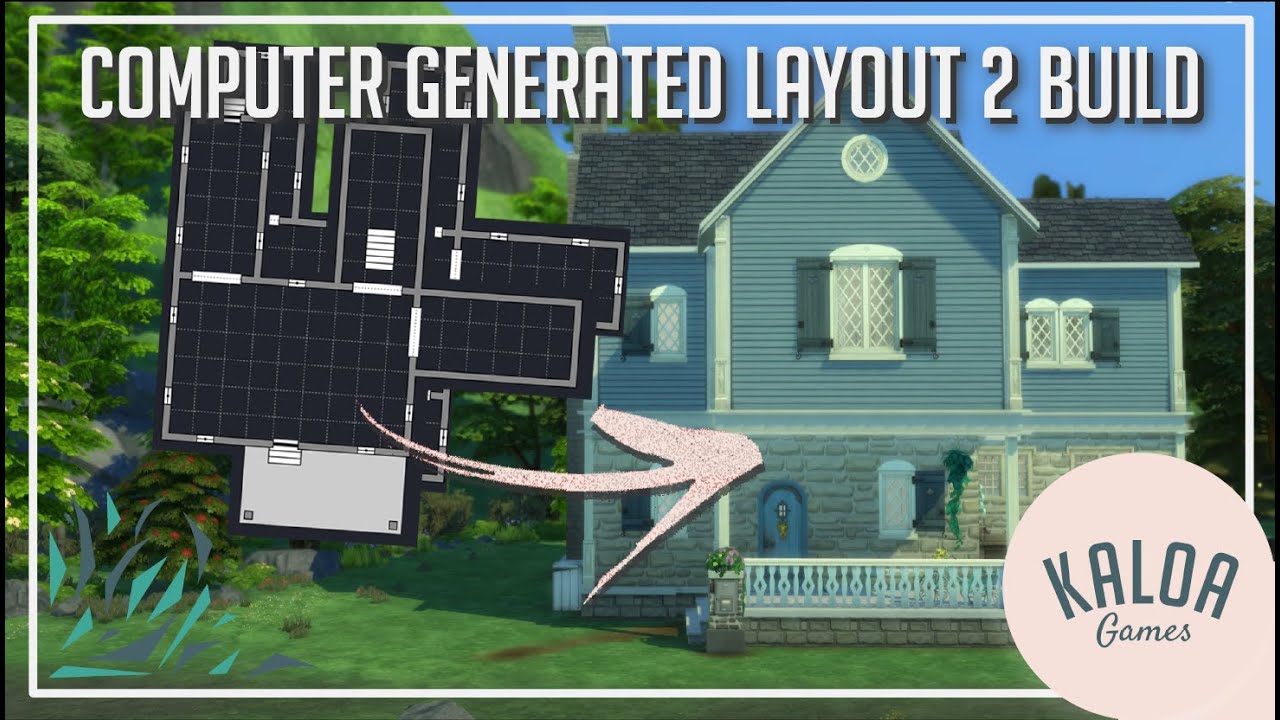 I built a procedurally generated mansion in The Sims 4 - Speed Build ...