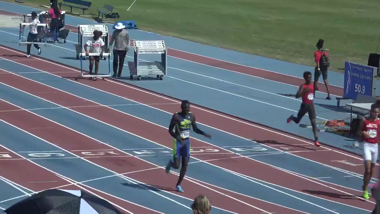 Men 400 Meter Dash 17-18 years old Section 4 Finals 2019 AAU Gold Coast ...