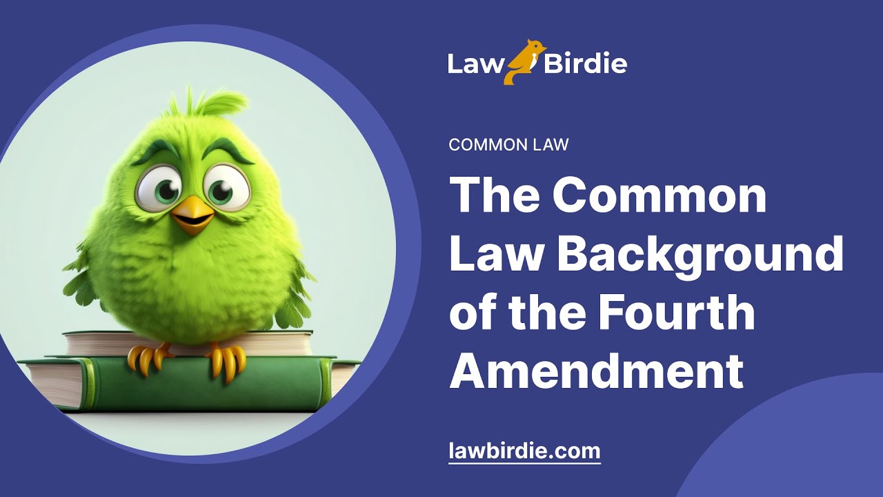 The Common Law Background of the Fourth Amendment - Essay Example - YouTube