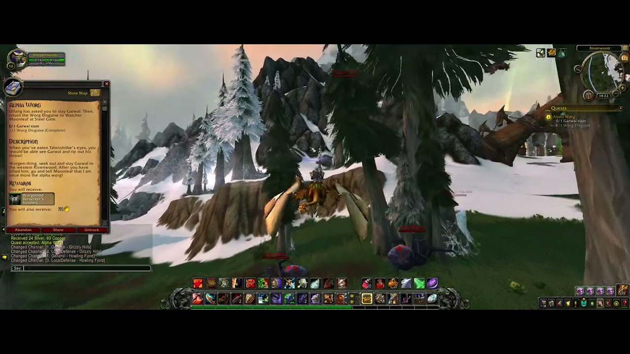 World of Warcraft: Alpha Worg - Quest ID 11324 (Gameplay/Walkthrough ...