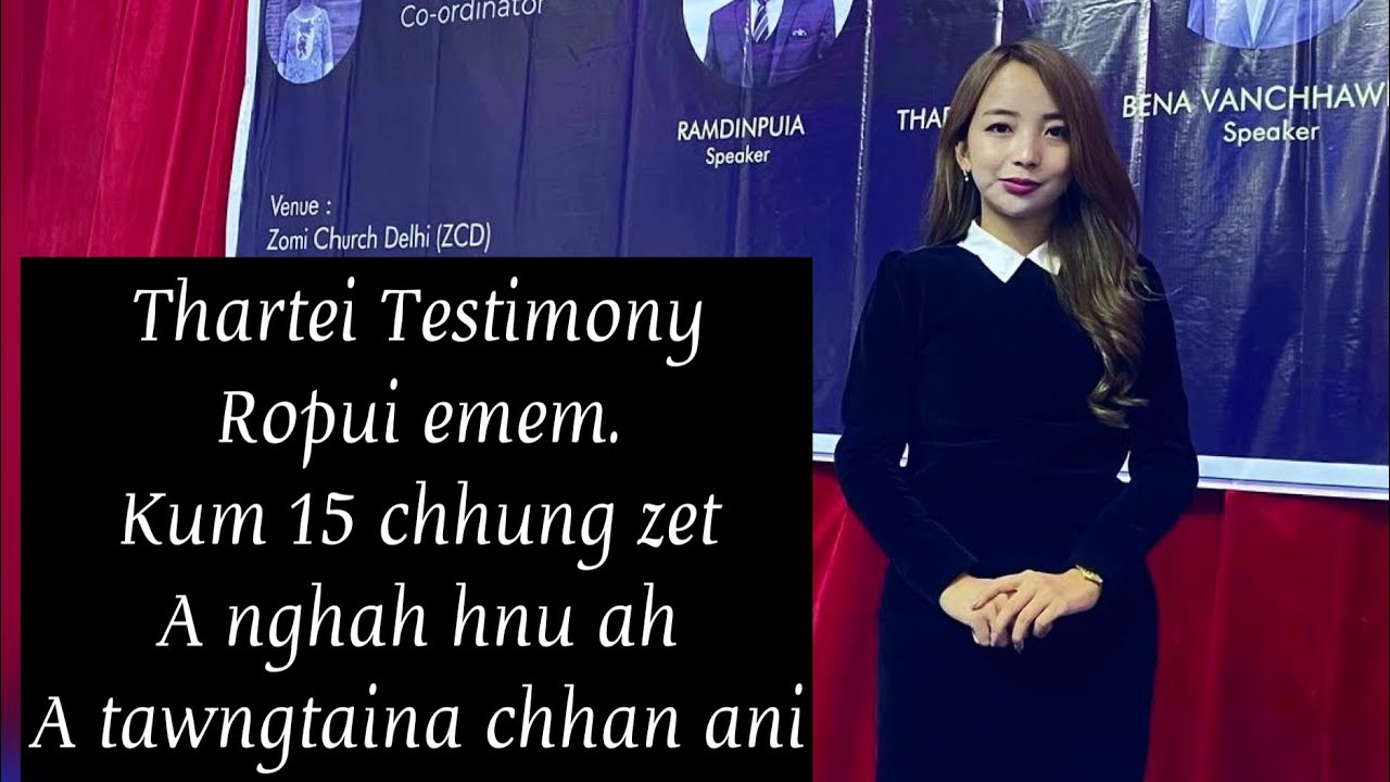 Thartei || Testimony Ropui || Tutan Hon Pi || #zomisong #mizo - YouTube