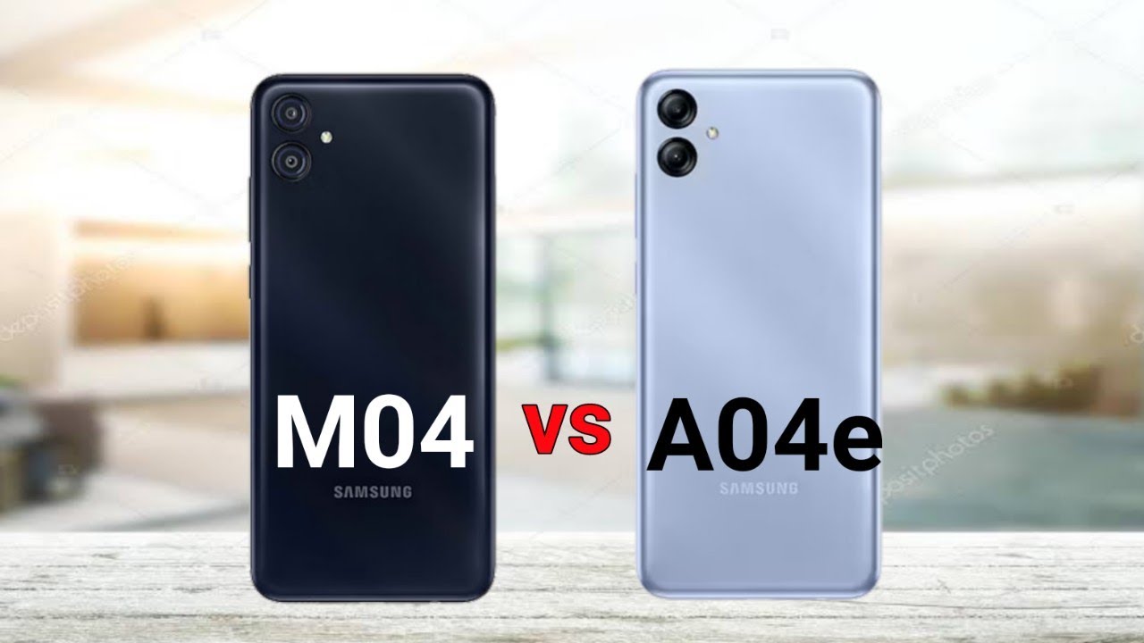 Samsung Galaxy M04 vs Samsung Galaxy A04e - YouTube