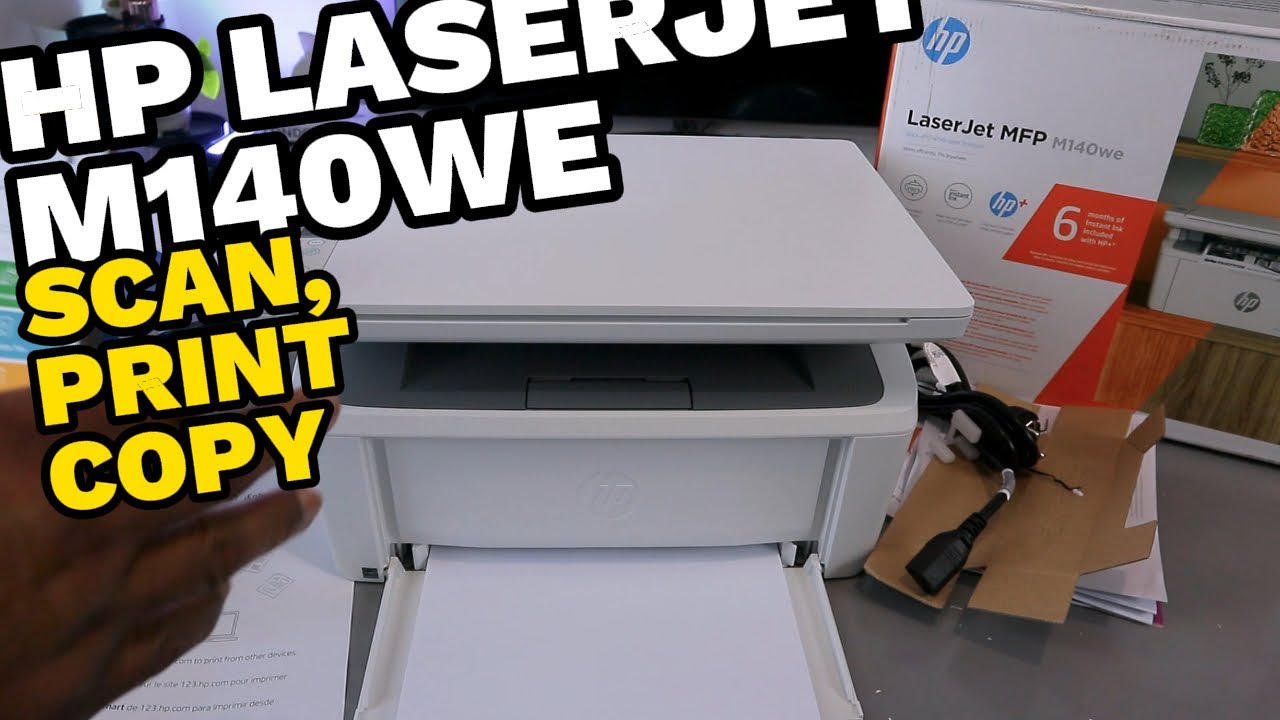 HP LASERJET M140WE HOW TO SCAN,PRINT AND COPY FULL GUIDE REVIEW - YouTube