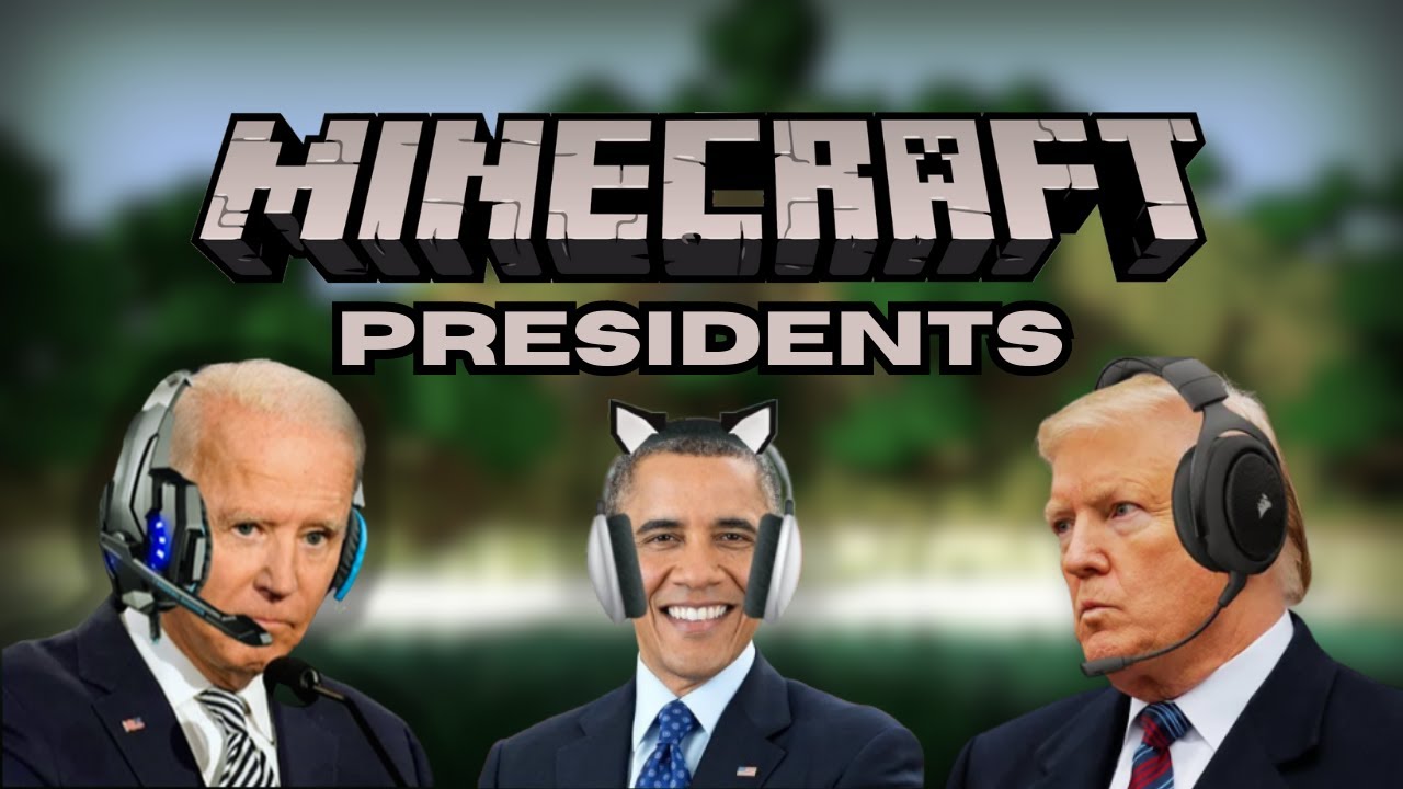 US Presidents Play Minecraft - YouTube