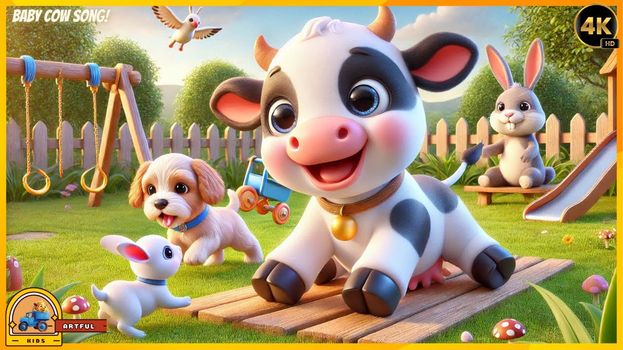 Baby Cow Song For Kids | Artful Animations - YouTube