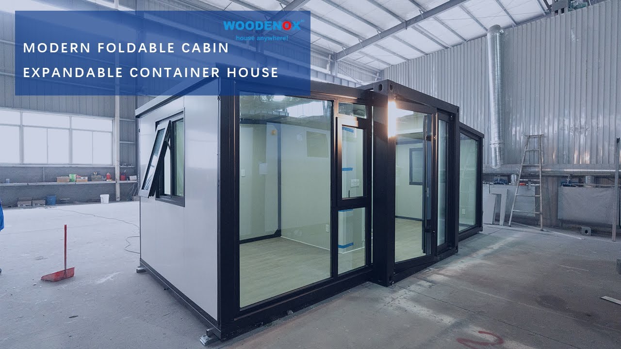 10ft Expandable Container House | Modern Foldable Cabin by WOODENOX ...