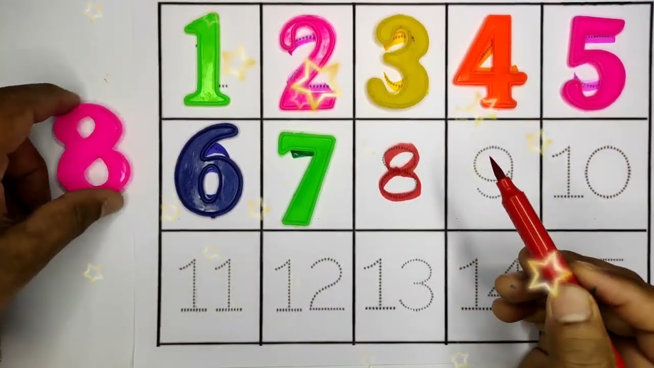 Learn to Counting 1 to 100 | 123 numbers | one two three, english ...