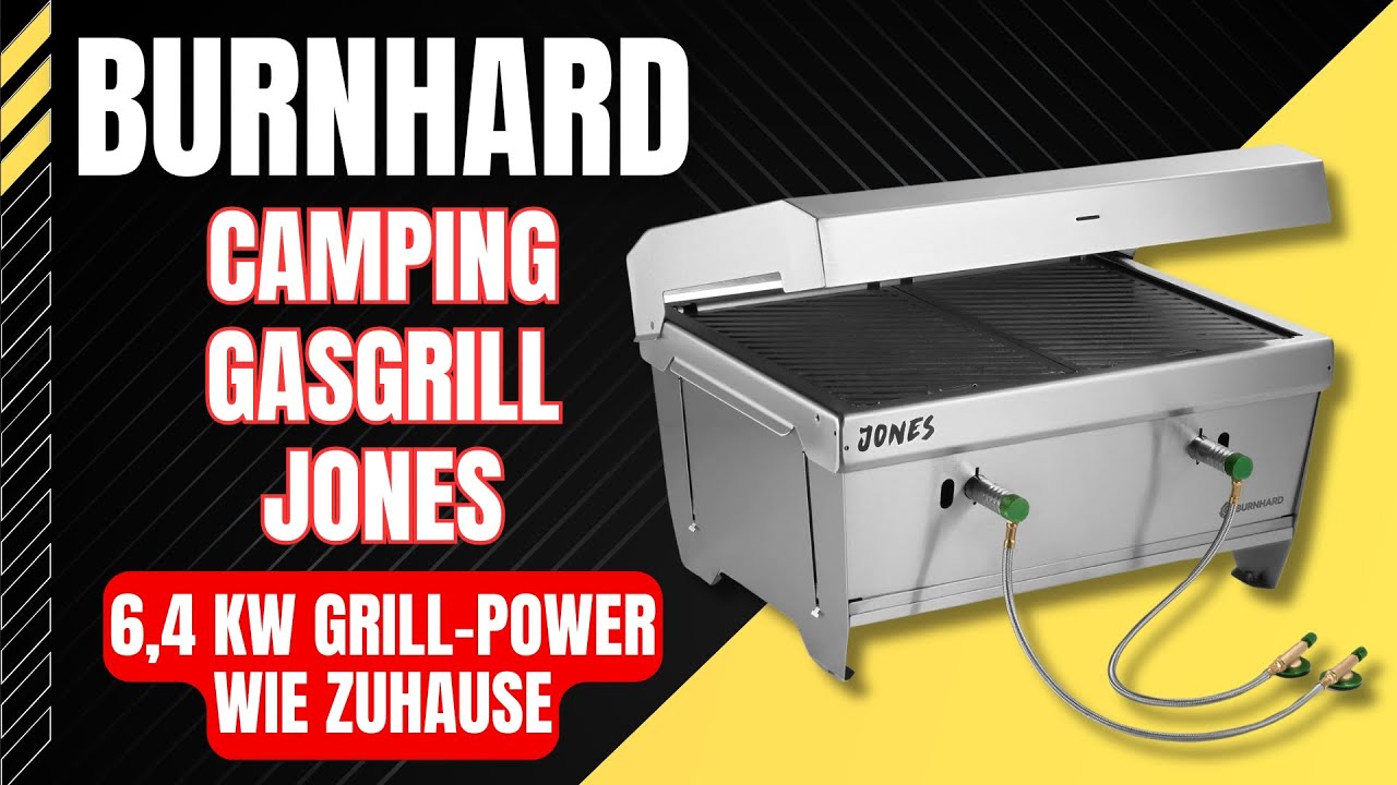 BURNHARD Camping Gasgrill Jones: Der perfekte Grill für Camper? - YouTube