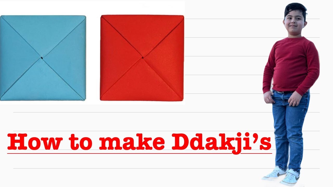 How to make Ddakji's Danyal Makes Ddakji! | Fun Korean Paper Game - YouTube