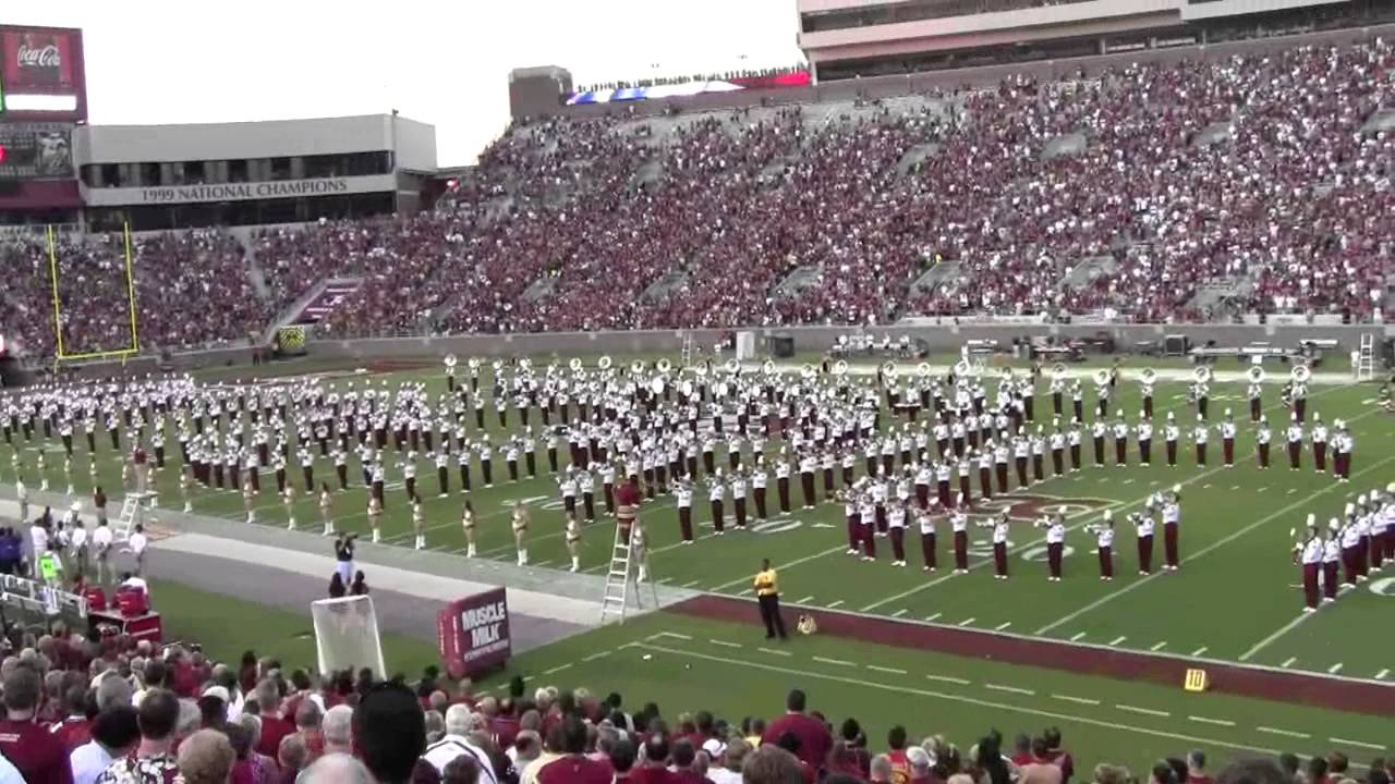 FSU Marching Chiefs Half Time Show 9/10/2011(1/2) - YouTube