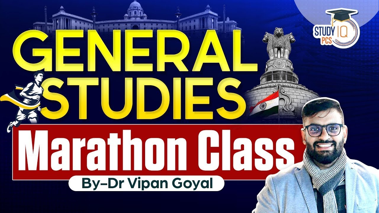 General Studies MCQs Marathon Class by Dr Vipan Goyal StudyIQ l GS MCQs ...