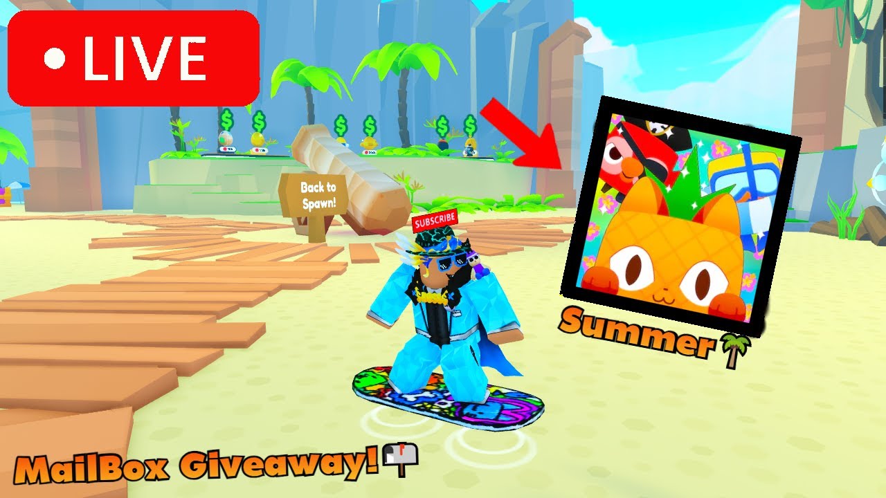 PSX Mailbox Giveaway! |LIVE🔴 [Pet Simulator X] - YouTube