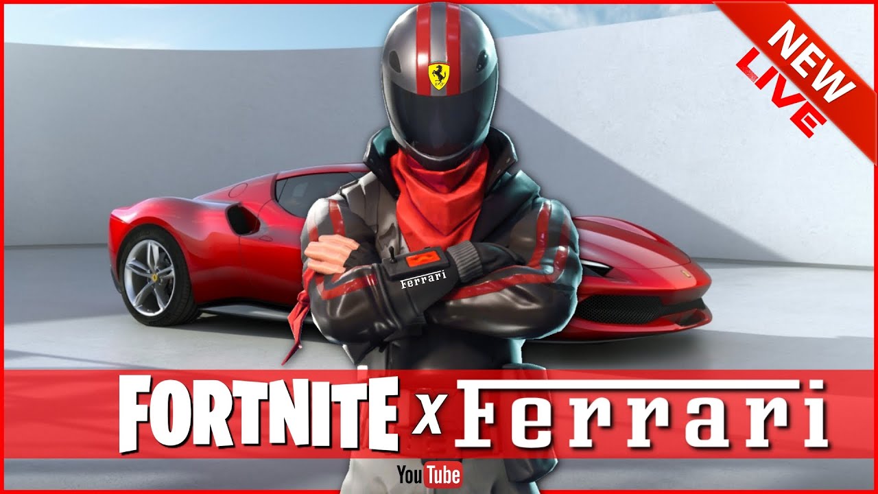 FORTNITE x FERRARI • SOLOS, DUOS, SQUADS • LIVE STREAM - YouTube