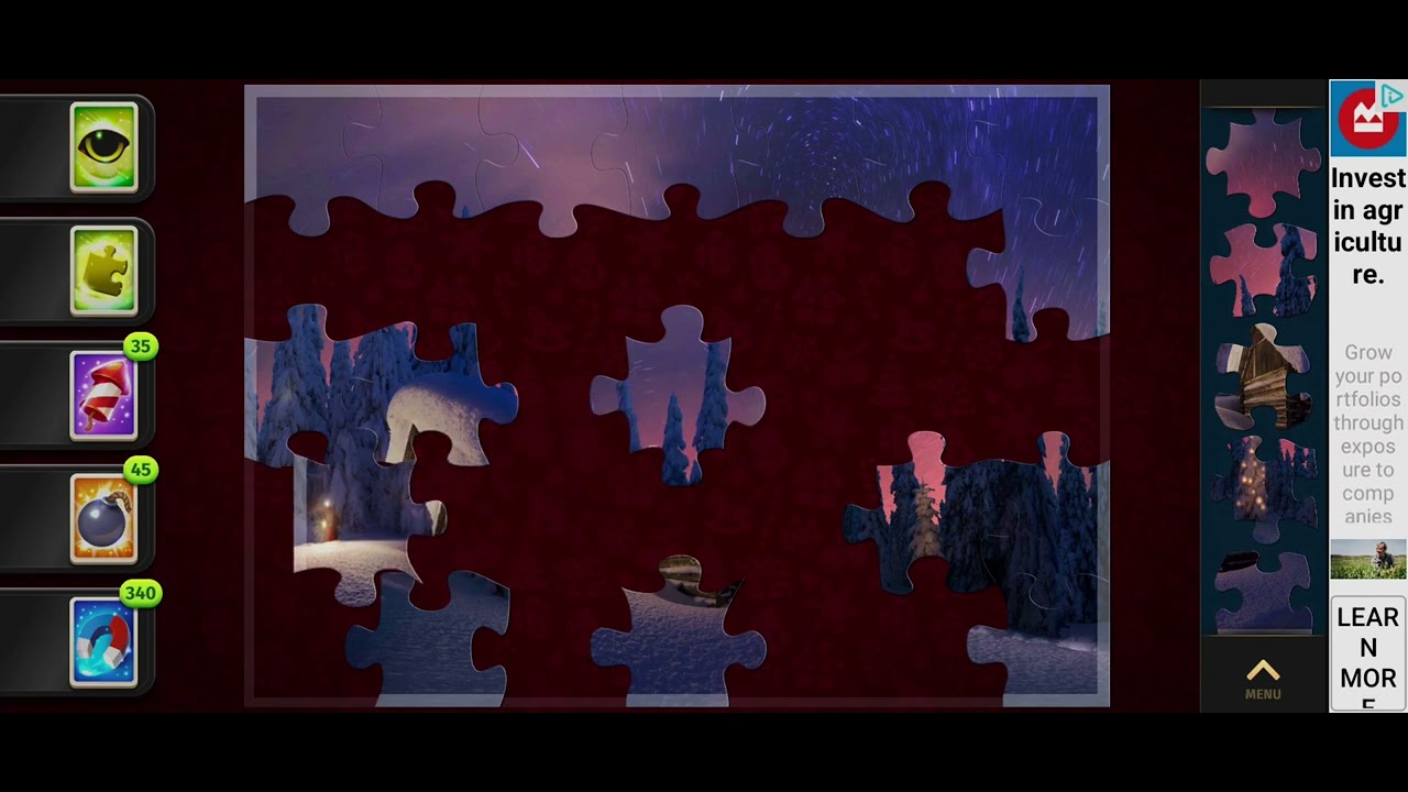 ASMR Puzzle Making. 35 Pieces. Beautiful Night. - YouTube