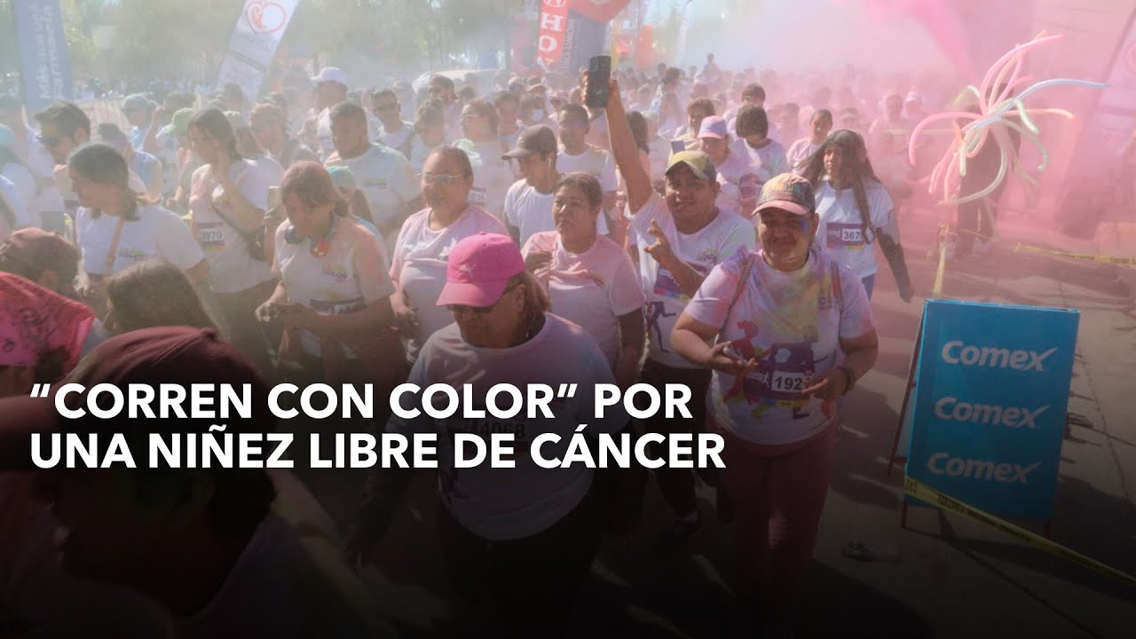 Celebran carrera "Corre con color" - YouTube