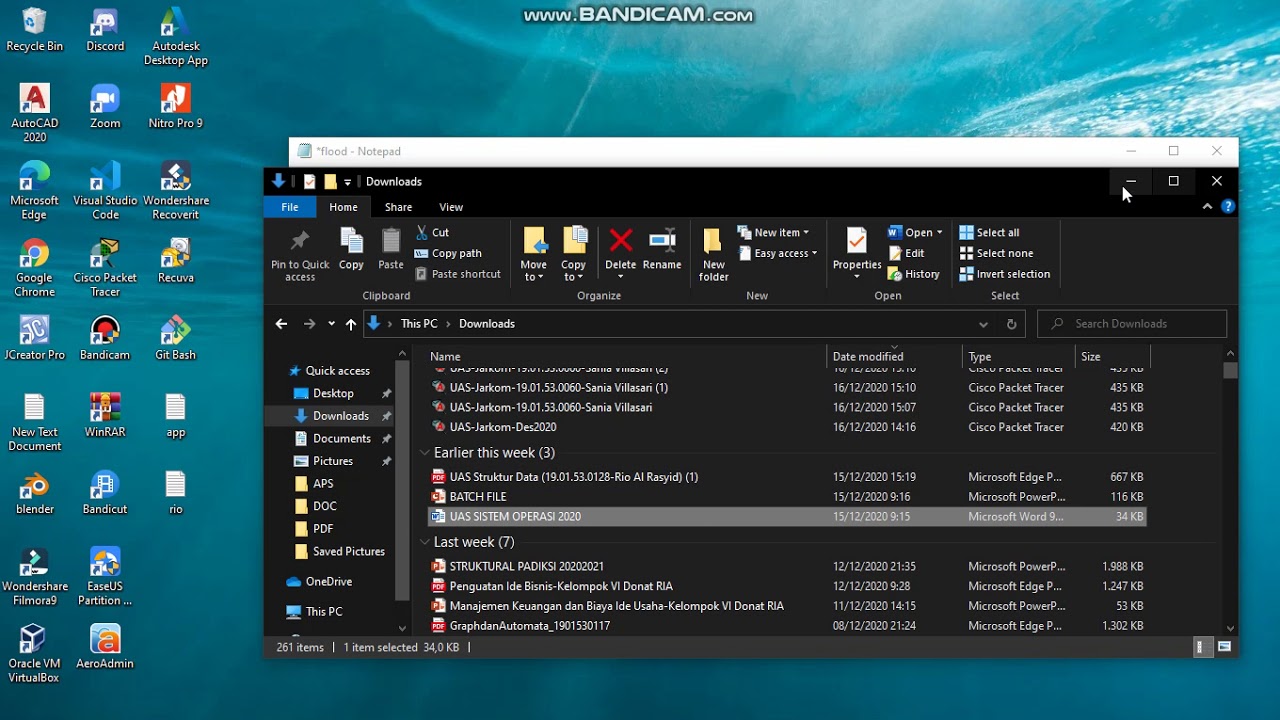 UAS Sistem Operasi-Batch file-Virus Spam-Rio Al Rasyid(1901530128 ...