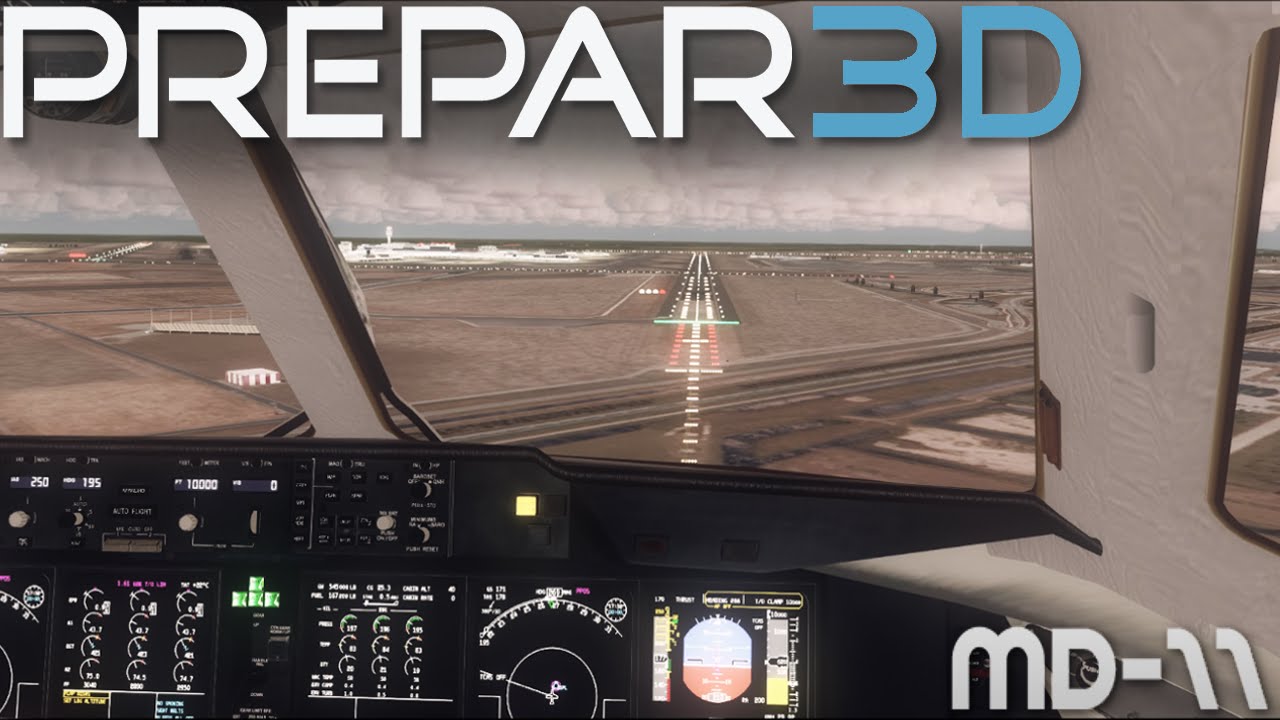 MD-11 - Amsterdam Schiphol Prepar3D MAX Realism - YouTube