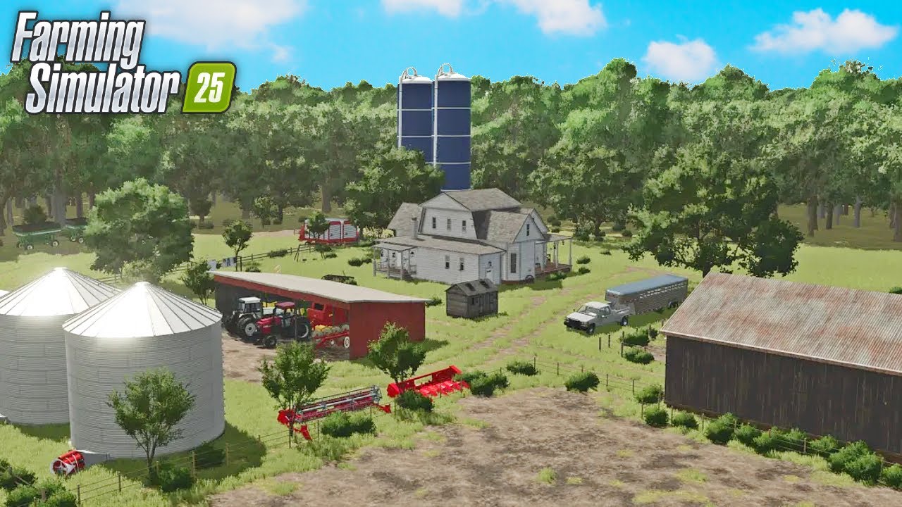 I BUILT AN OLD FEEDLOT FROM SCRATCH! FARMING SIMULATOR 25 - YouTube