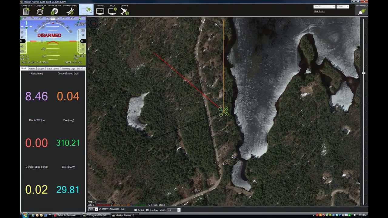 Arducopter APM 2.6 and Mission Planner - How to set up Waypoints - Part ...