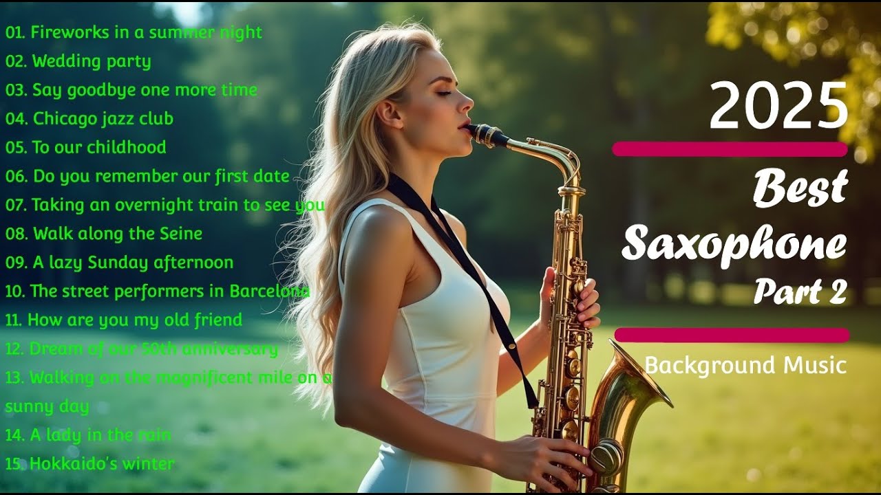 Best Saxophone 2025 - Relaxing & Romantic Jazz Saxophone Background Music - Part 2 - YouTube