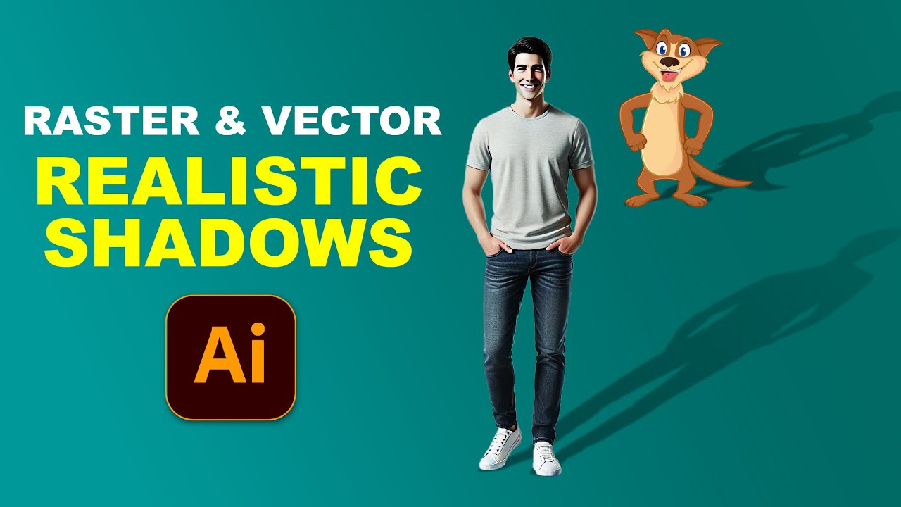Create a REALISTIC Shadow in Illustrator - YouTube
