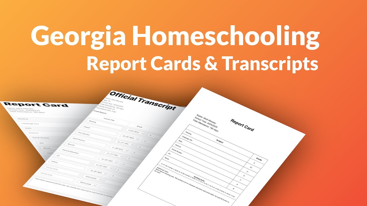 Georgia Homeschool Report Cards and Transcripts - YouTube