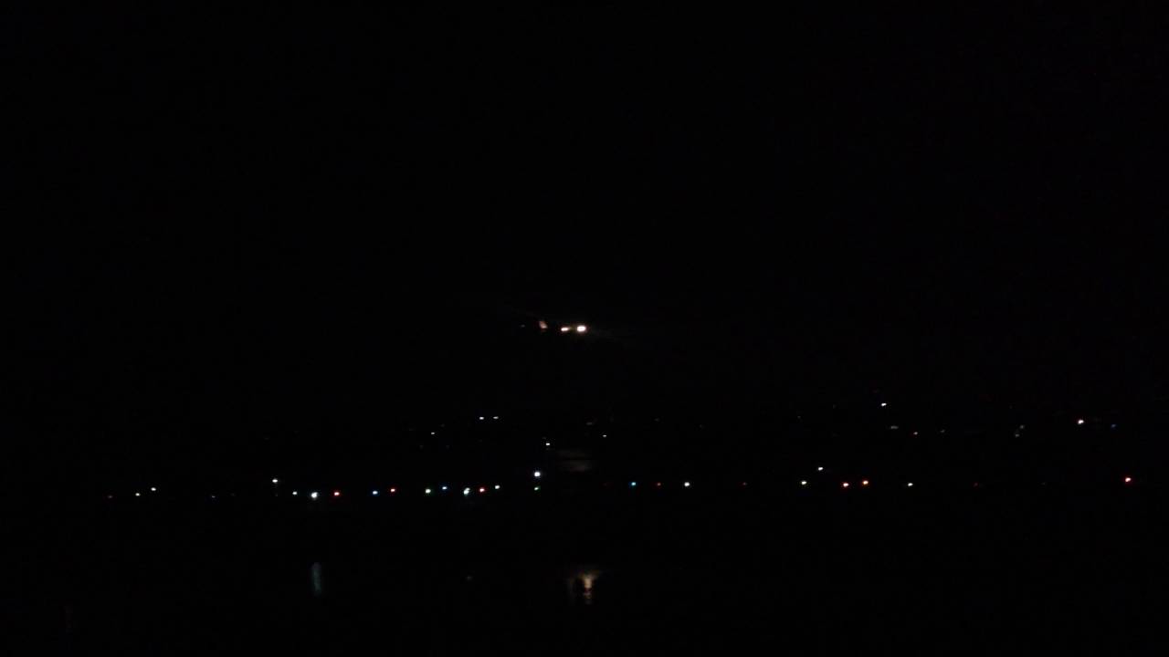 Airplane landing at midnight ( Baunia, Dhaka, Bangladesh) - YouTube