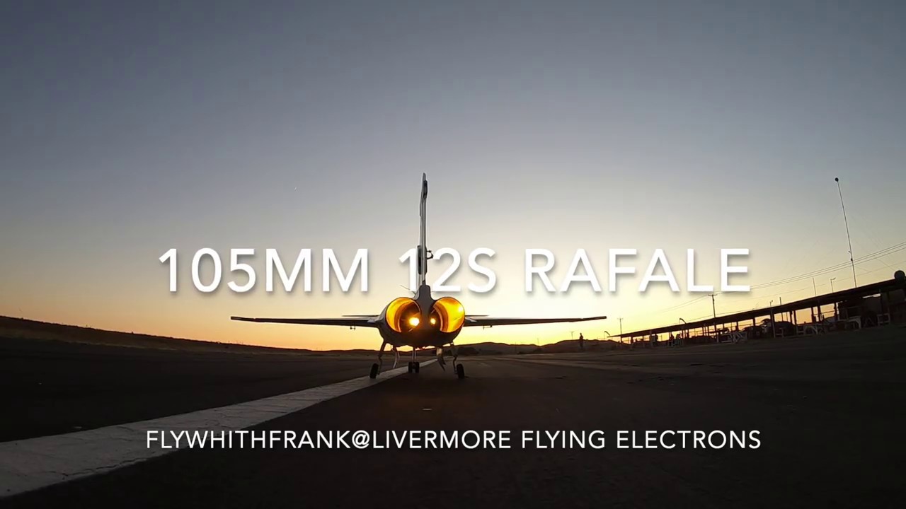Rafale 105mm EDF Sunset Flight - YouTube
