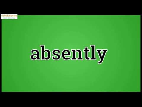 absently - YouTube