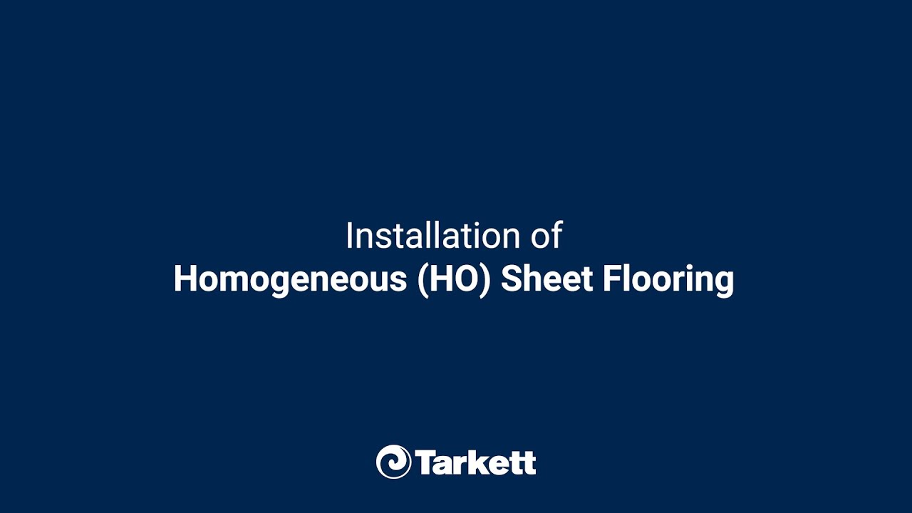 Homogeneous (HO) Sheet Flooring Installation Video - YouTube