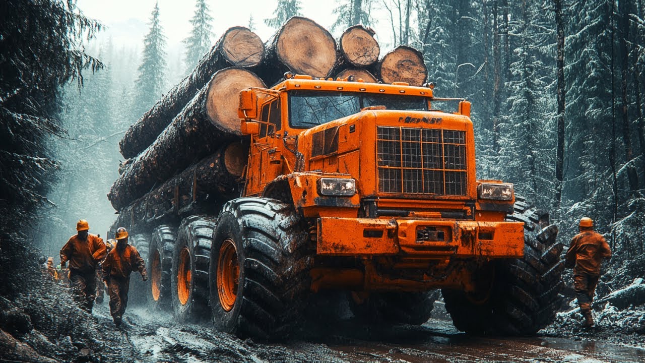 Giant Tree Logging: The Most Massive Timber Harvest Ever! 😱😱 - YouTube