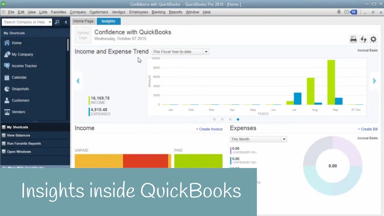 How to use Insights in QuickBooks - YouTube