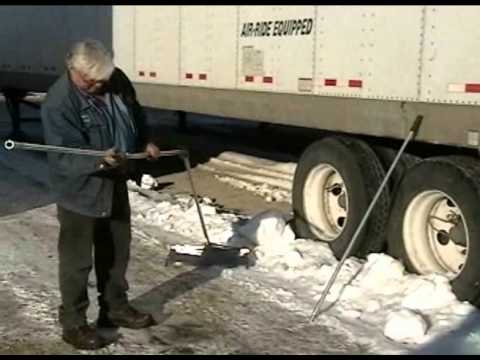 Snow rake on trailer - YouTube