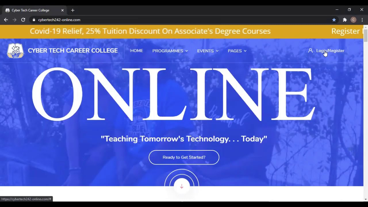 How to Login to Cyber Tech Career College Learning Management System ...