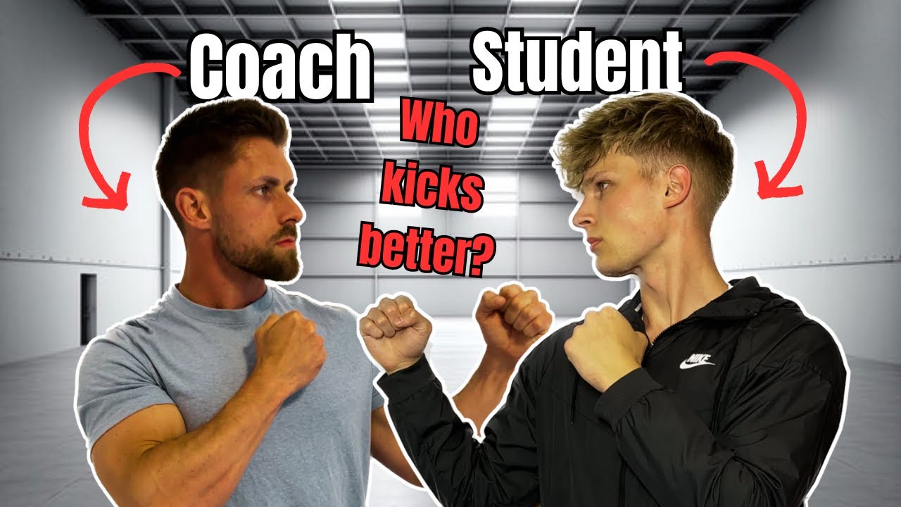 Student VS Coach KICK CHALLENGE - YouTube