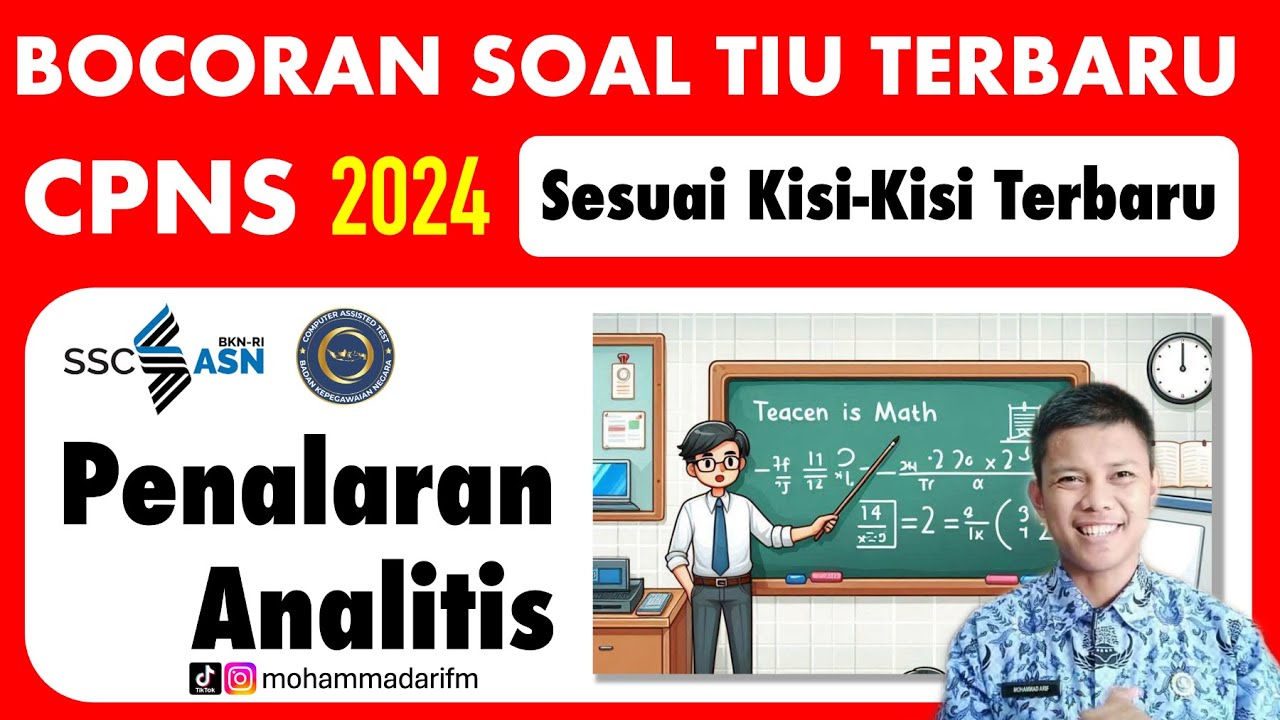 BOCORAN SOAL TIU CPNS 2024 | SESUAI KISI KISI TERBARU - YouTube
