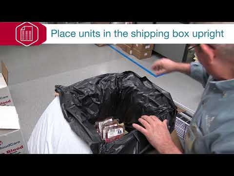 How to Pack Red Blood Cells in a Shipping Box