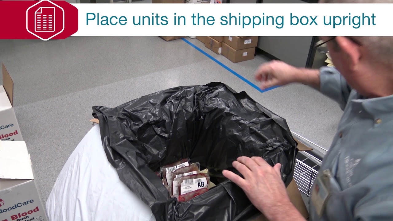 How to Pack Red Blood Cells in a Shipping Box - YouTube